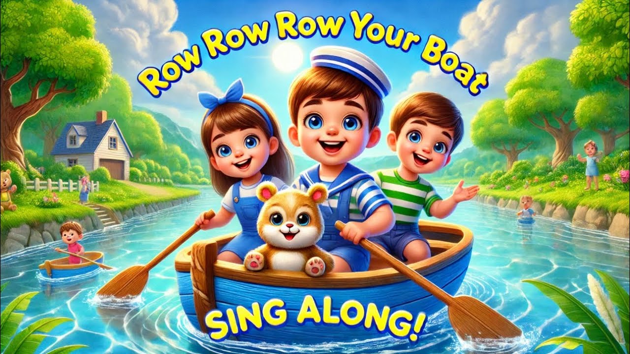 Row Row Row Your Boat 🚤 | Ultimate 3D Kids Fun Song | Laugh, Sing ...