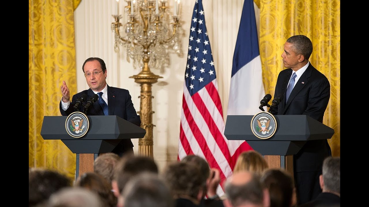 President Obama Holds a Press Conference with President Hollande of ...