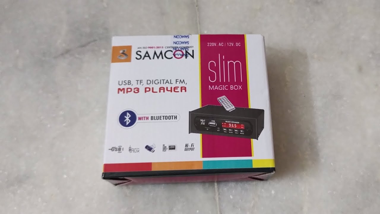 Samcon Mp3 Player Unboxing Vedio Tamil - YouTube