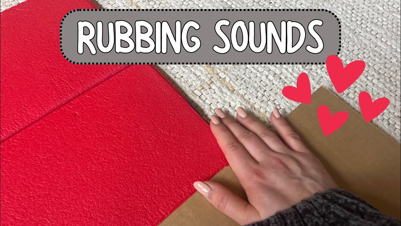 ASMR Cardboard Rubbing + other rubbing sounds ️ Asmr Suomi ...