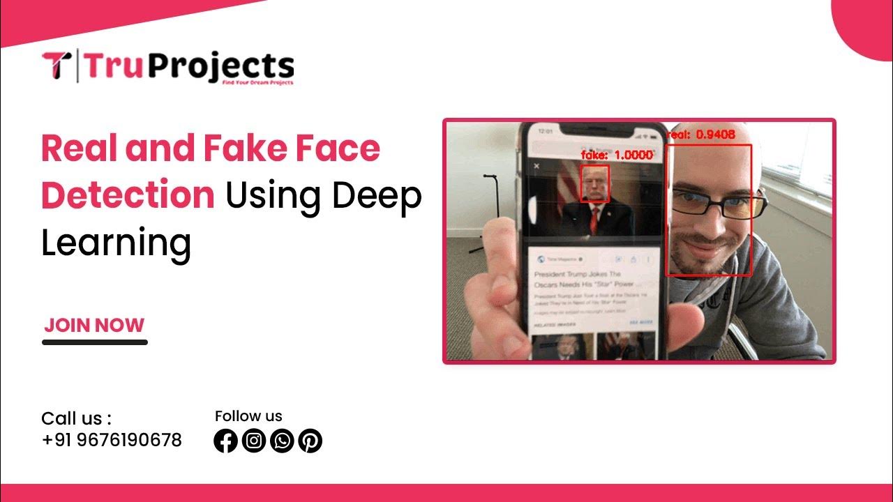 Real and Fake Face Detection Using Deep Learning final year btech image ...