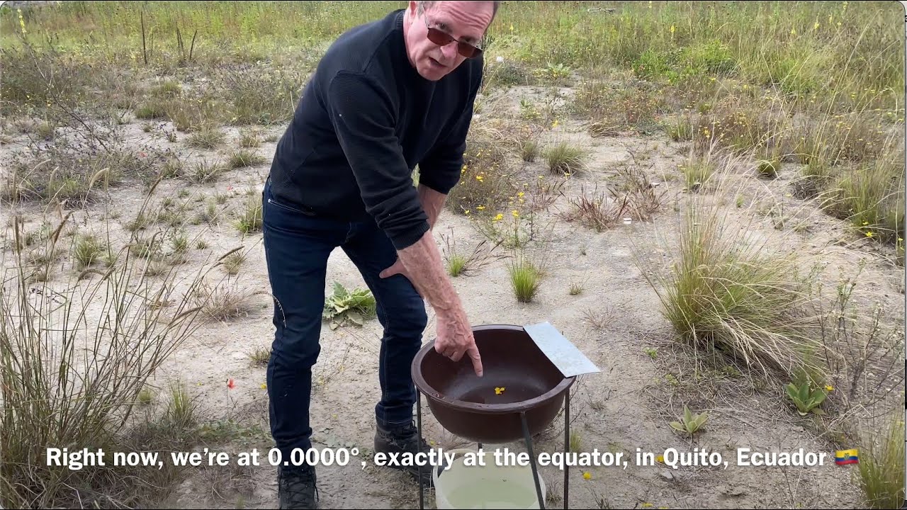 Trying To Prove That Walking Across The Equator, Water Drains In ...