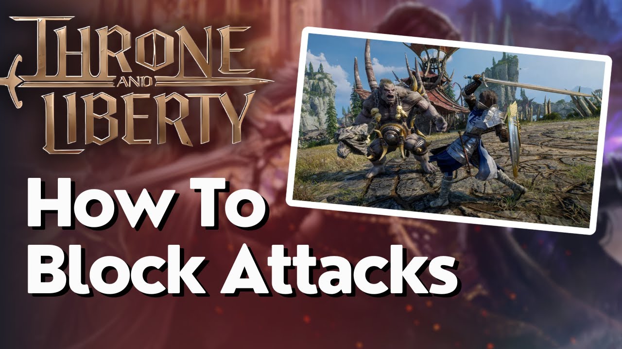How To Block In Throne And Liberty - YouTube