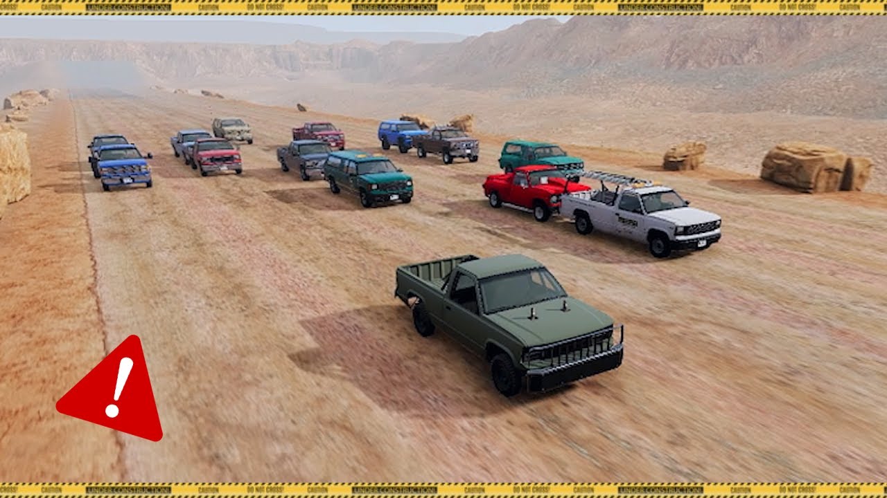 Pickup Trucks Battle in the Ultimate Desert Race - YouTube