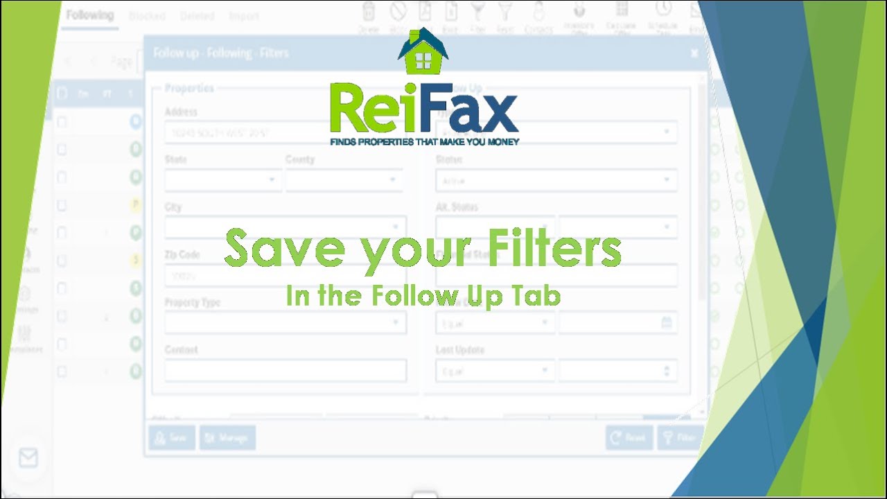 How To Save Filter Options In The Follow Up YouTube How To Save Filter Options In The Follow Up YouTube