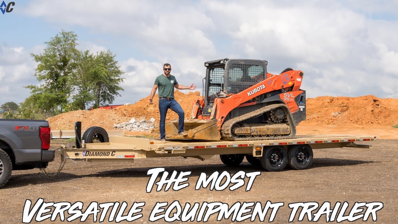 Deck Over Equipment Tilt Trailer | Diamond C - YouTube