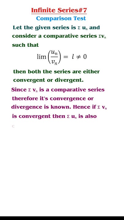 Infinite Series -7||convergence and divergence||Real analysis ...