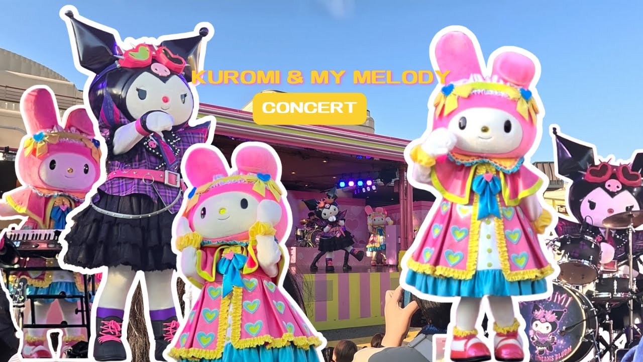 Kuromi and My Melody Concert at Universal Studios Japan - YouTube