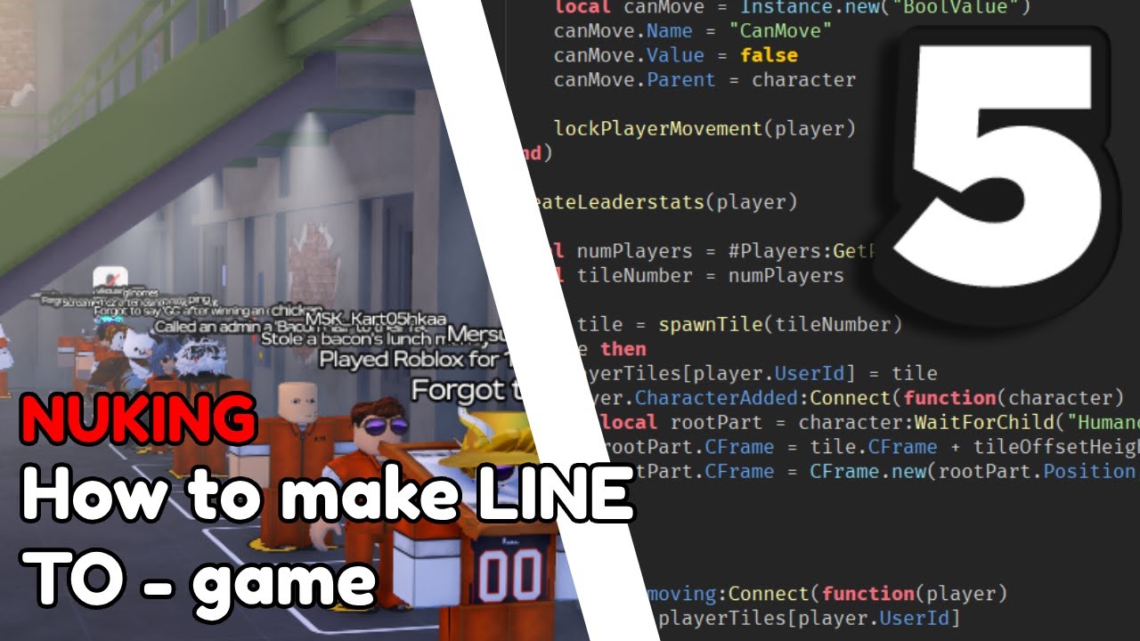 How to make a LINE TO - GAME on ROBLOX - YouTube