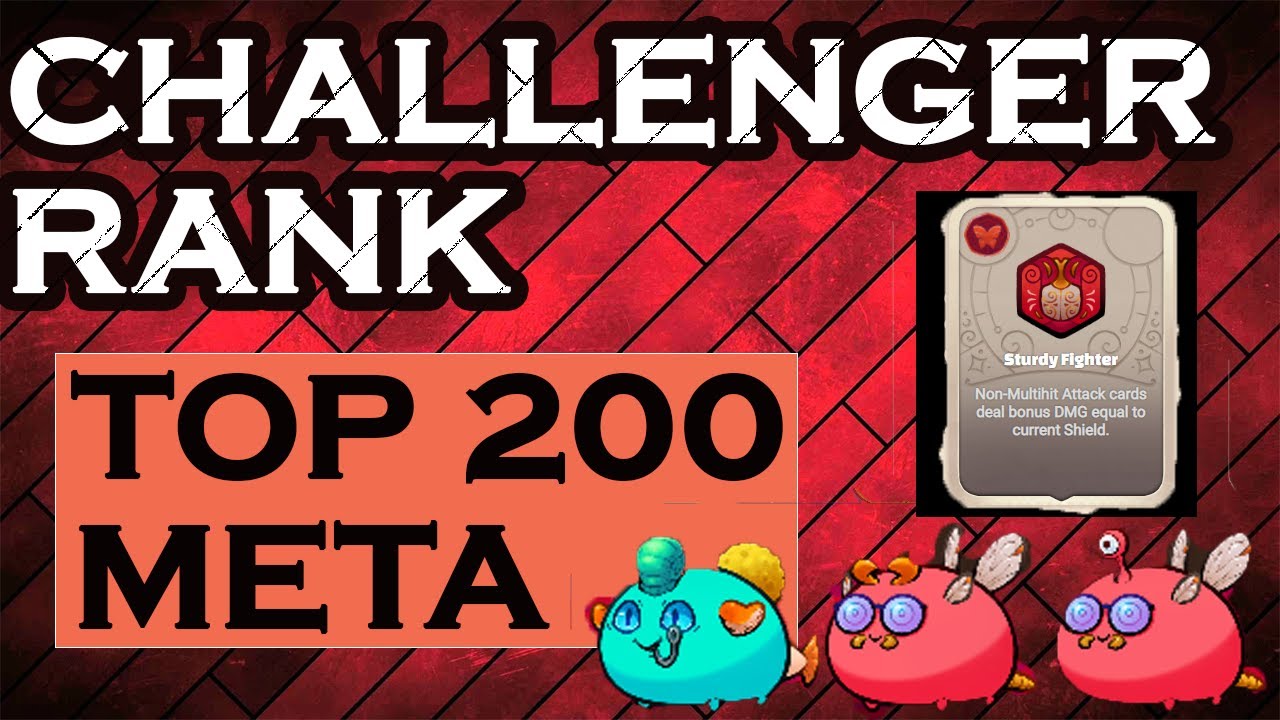 Axie Origin BROKEN Meta Sturdy Fighter RUNE. Challenger Rank - YouTube