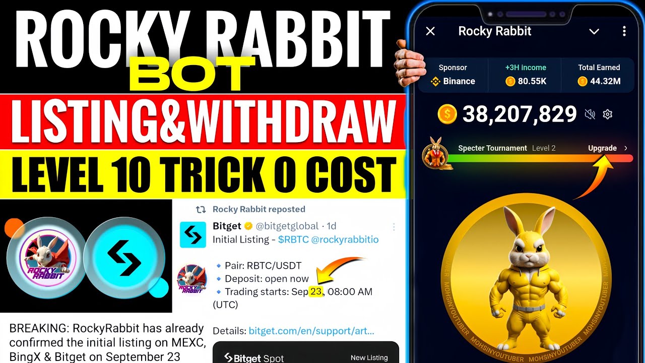 Rocky Rabbit Listing& Withdrawal Process | Rocky Rabbit has Already ...