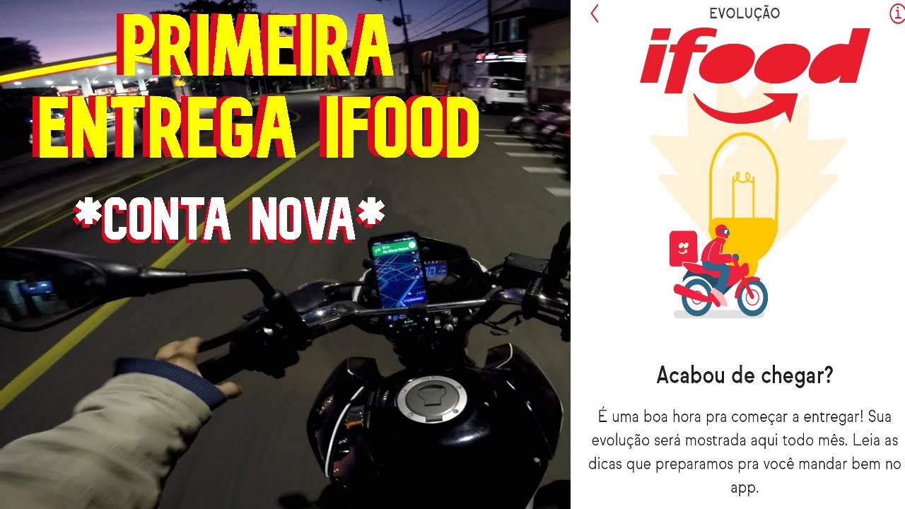 MEU PRIMEIRO DIA DE ENTREGA IFOOD (CONTA NOVA) - Florianopolis SC Motoboy entregador ifood - YouTube