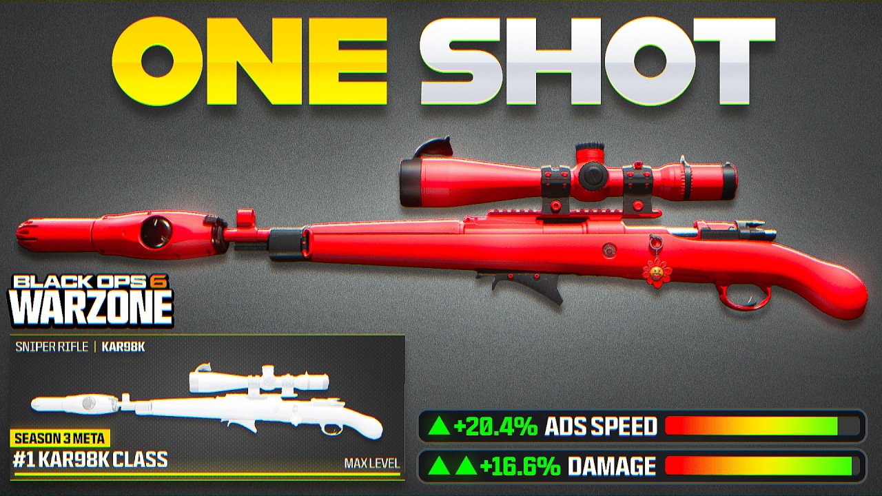 the #1 KAR98K META LOADOUT is the BEST SNIPER in WARZONE BO6 for SEASON ...