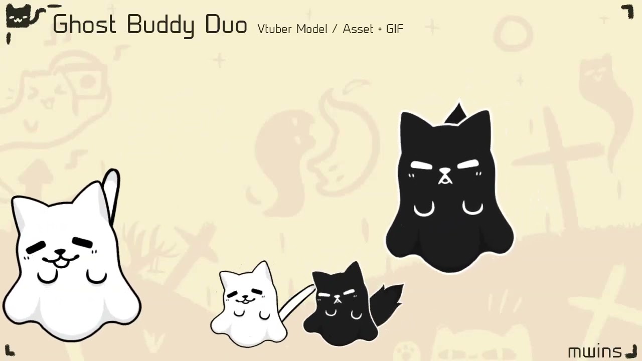 Free Ghost Buddy Duo GIF/ VTuber - YouTube
