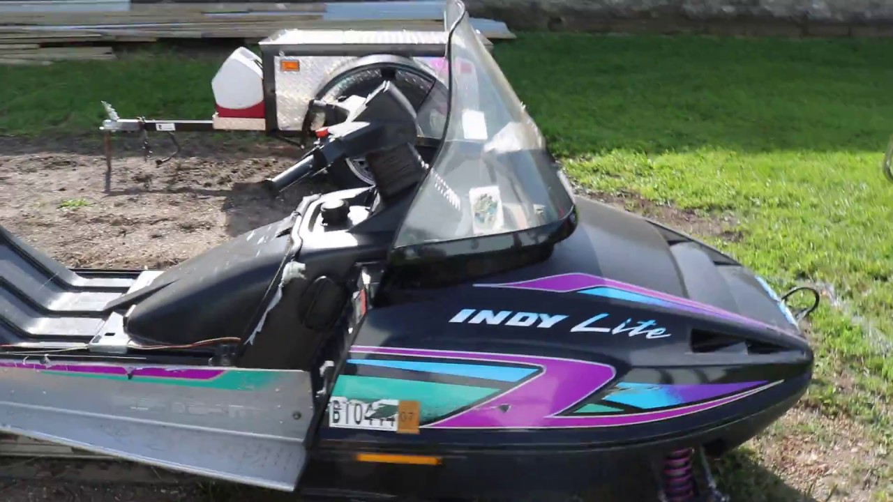 1996 Polaris Indy Lite 340, Runs, No Seat, 1037 Miles Sept Sportsman ...