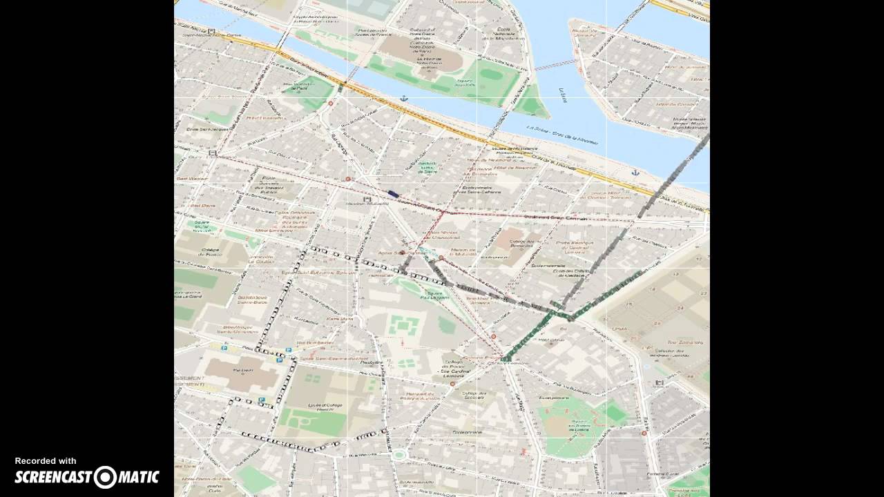 Part 1: Simulated traffic congestion visualization - YouTube