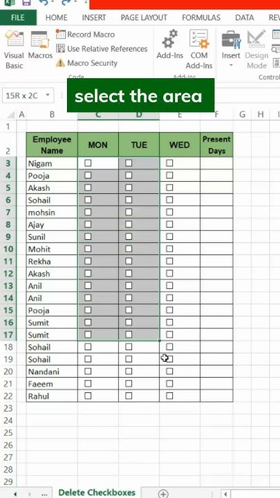 Excel Easy Tip🔥best Way To Remove Checkboxes ☑️in Excel Shorts Viral Short Exceltips Youtube