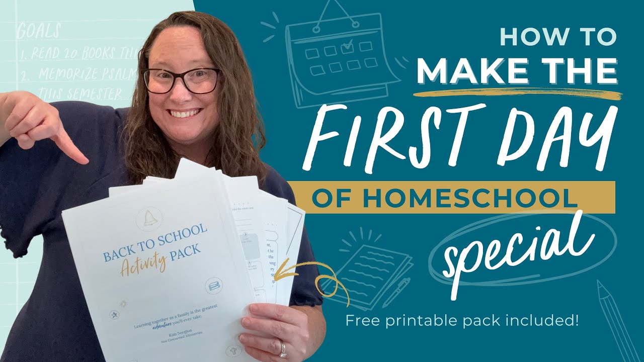 How to Make Your First Day of Homeschool Special: Free Printable Pack ...