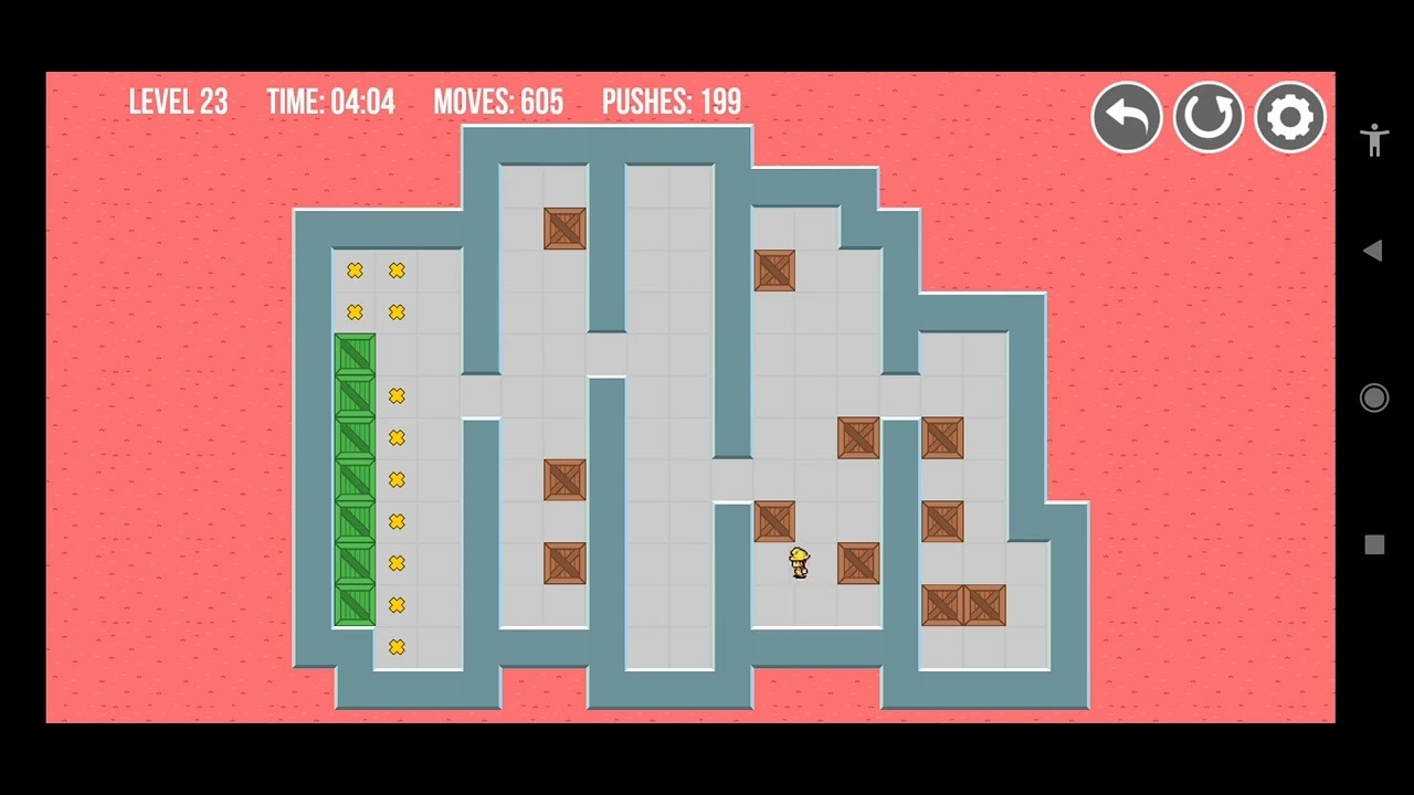Sokoban Original Level 23 - YouTube