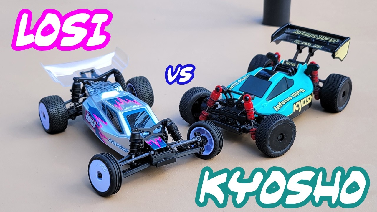 Losi Micro B vs Kyosho Mini Z Buggy - YouTube