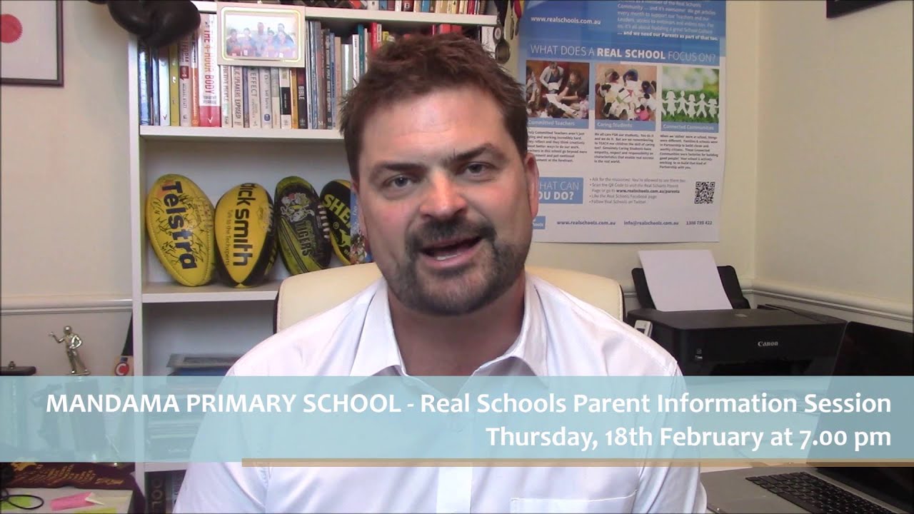 Real Schools - Mandama Primary School - 2nd Parent Information Session ...