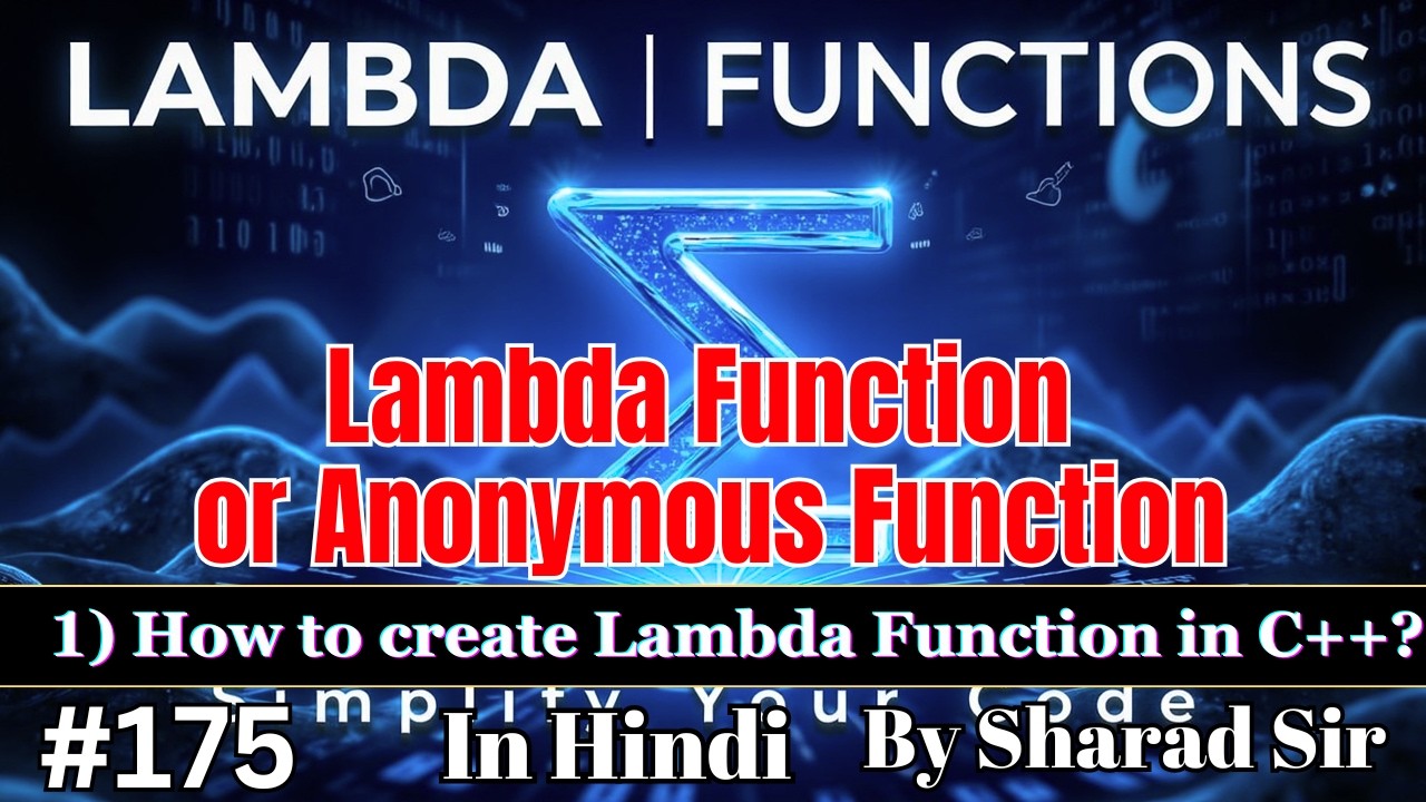 175 Lambda Function Or Anonymous Function How To Create Lambda 7974