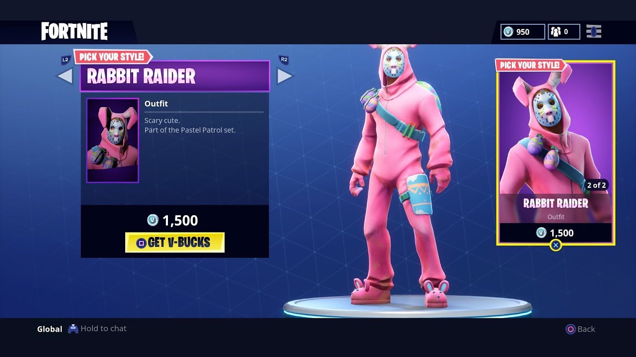 "RABBIT RAIDER"- FORTNITE NEW OUTFIT - YouTube