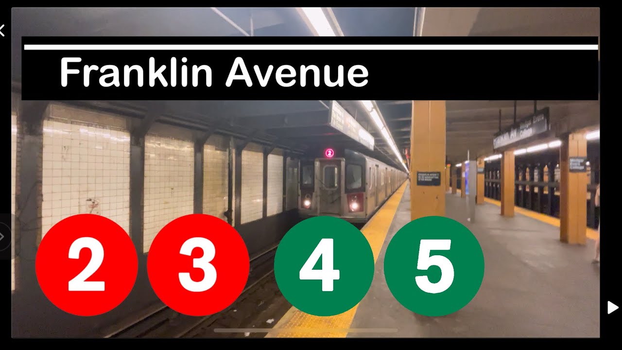 NYC Subway: (2) (3) (4) & (5) Trains on Franklin Avenue - YouTube