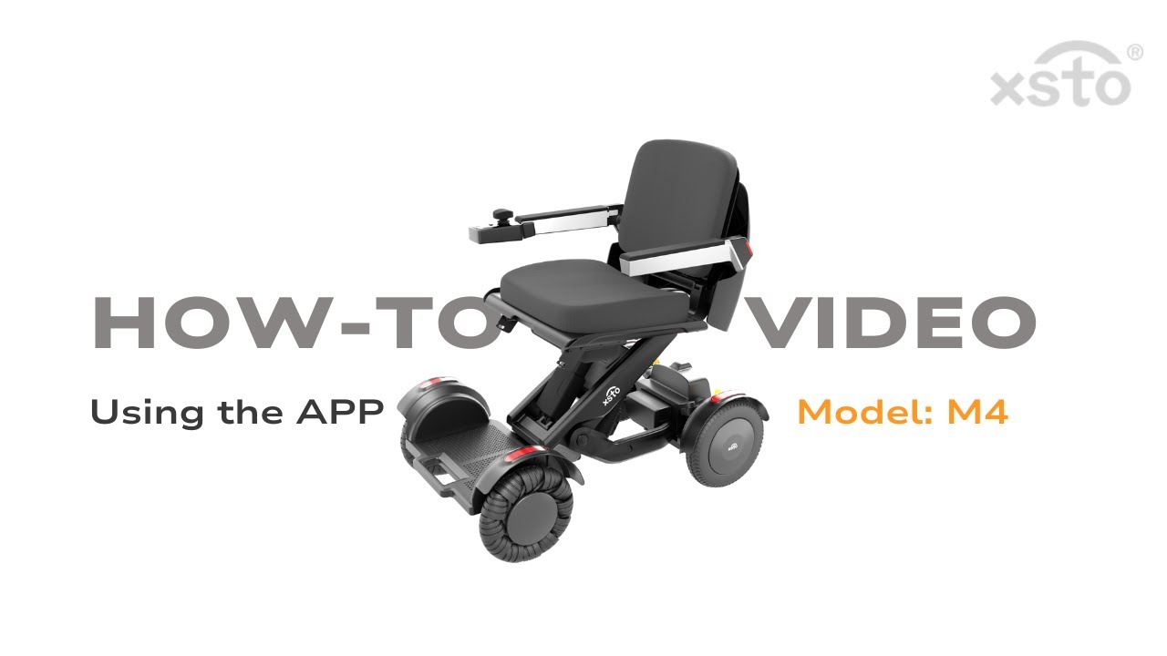 XSTO M4 Power Wheelchair | Using the APP - YouTube