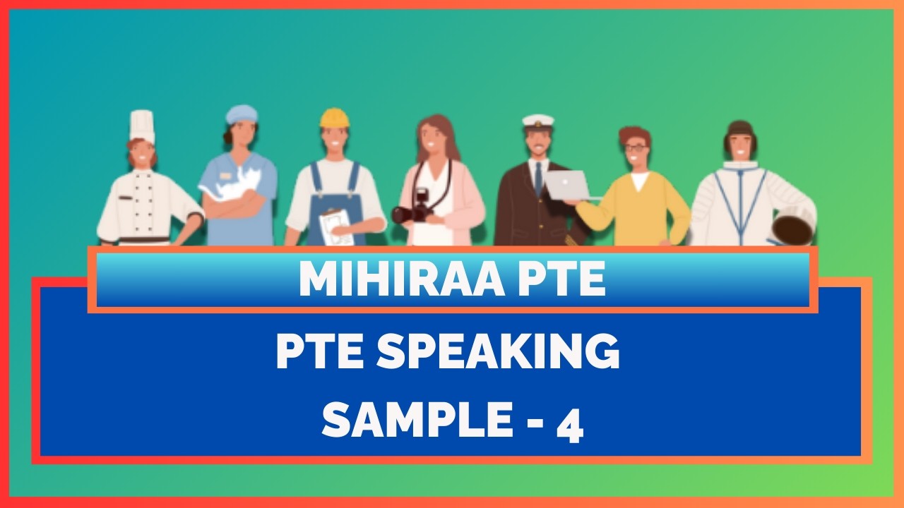 PTE SPEAKING SAMPLE - 4 | MIHIRAA PTE - YouTube