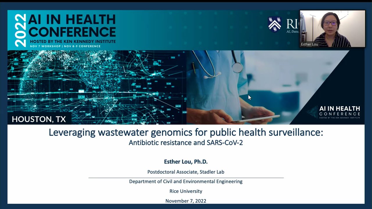Esther Lou: Leveraging Wastewater Genomics for Public Health Surveillance - YouTube
