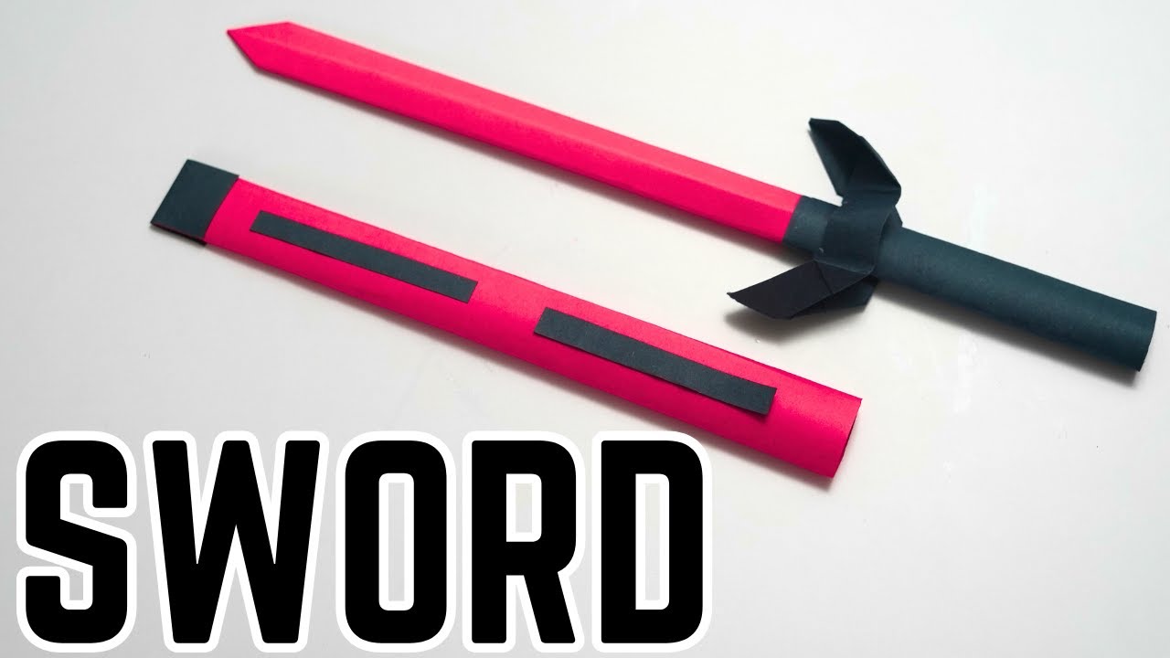 Paper ASMR | Sword | Paper sword | easy paper sword | Papercrafts ...