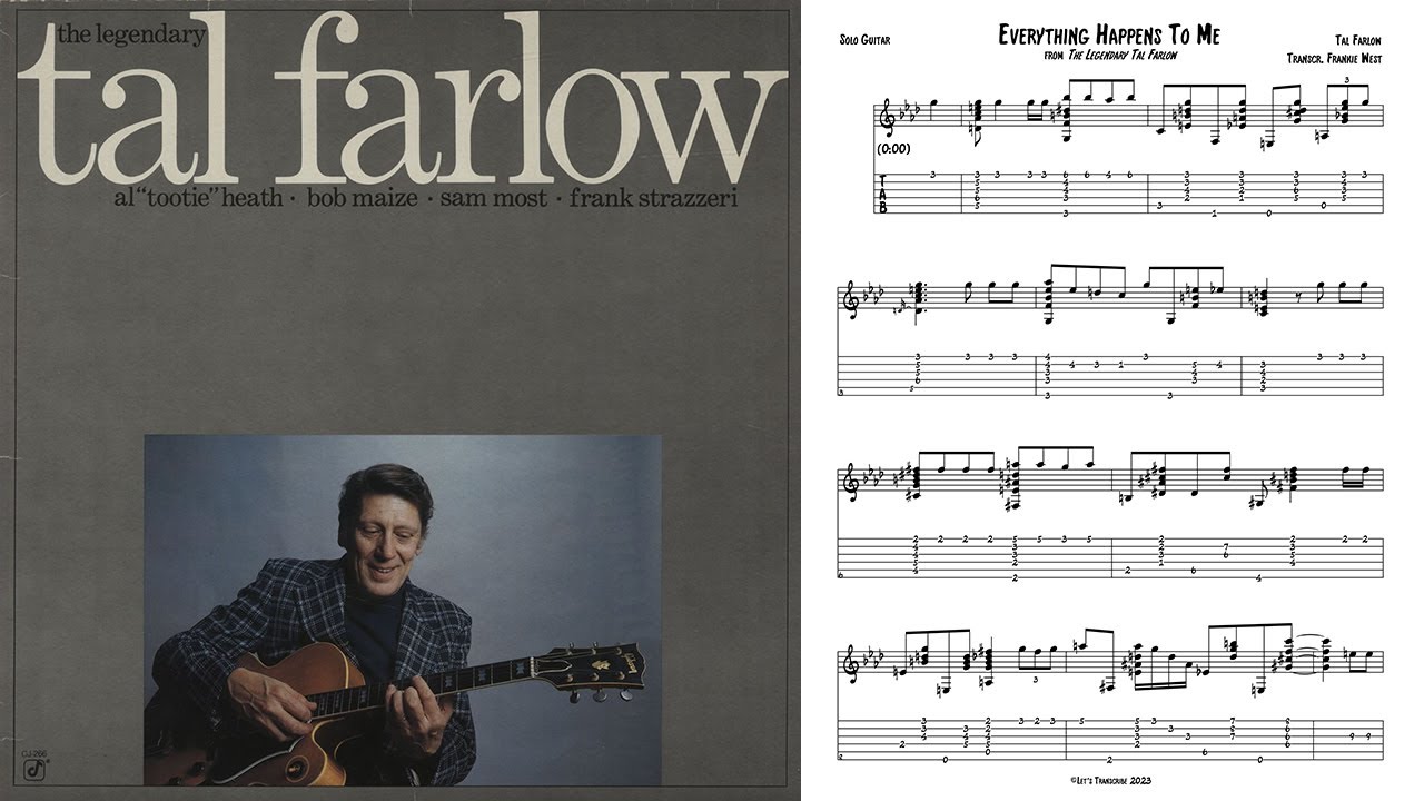 "Everything Happens To Me" - Tal Farlow (Jazz Guitar Transcription ...