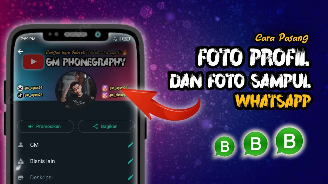 Tutorial Lengkap Cara Pasang Foto Profil Dan Foto Sampul Di WhatsApp ...