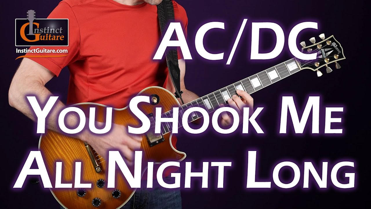 You Shook Me All Night Long (AC/DC) - Guitare rythmique - YouTube
