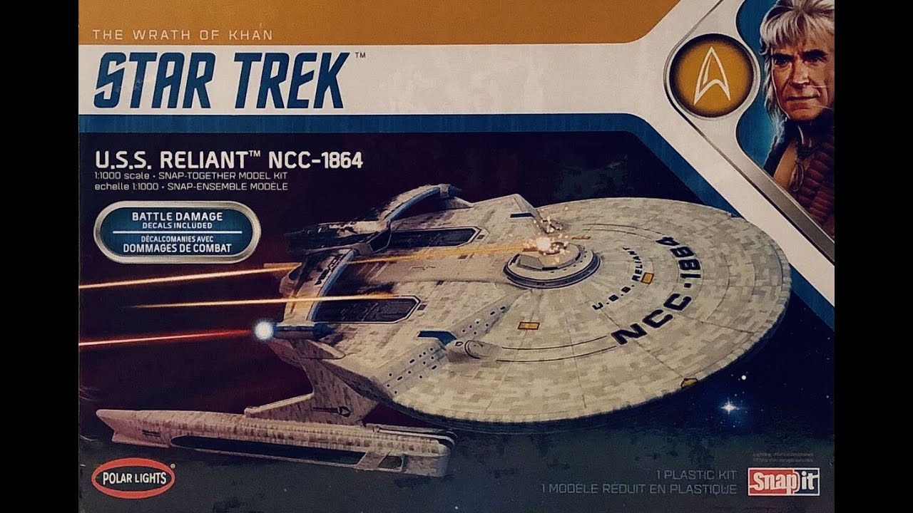 polar lights 1/1000 USS Reliant model kit unboxing and review - YouTube