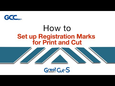 GCC---How to set up registration marks for print and cut - YouTube