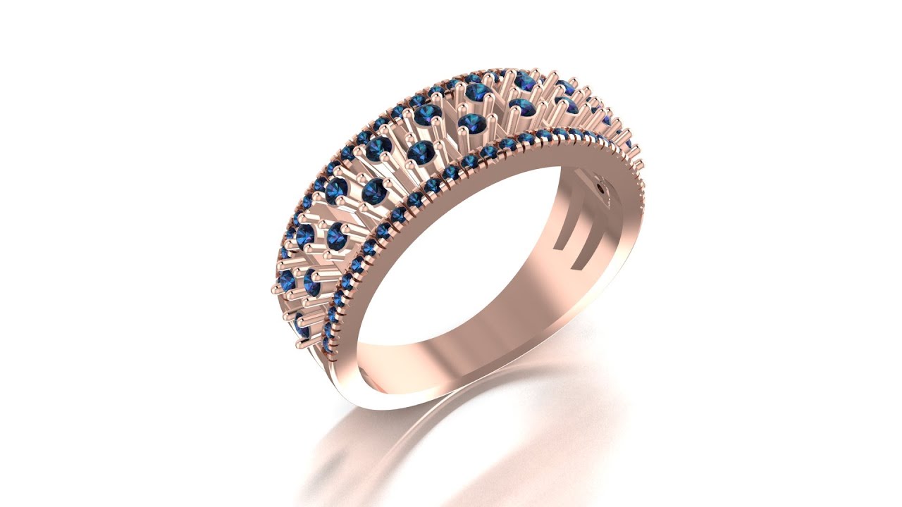 ||Making Engagement Band in Matrix9 ||Ring Tutorial ||Ladies Ring ||3d ...