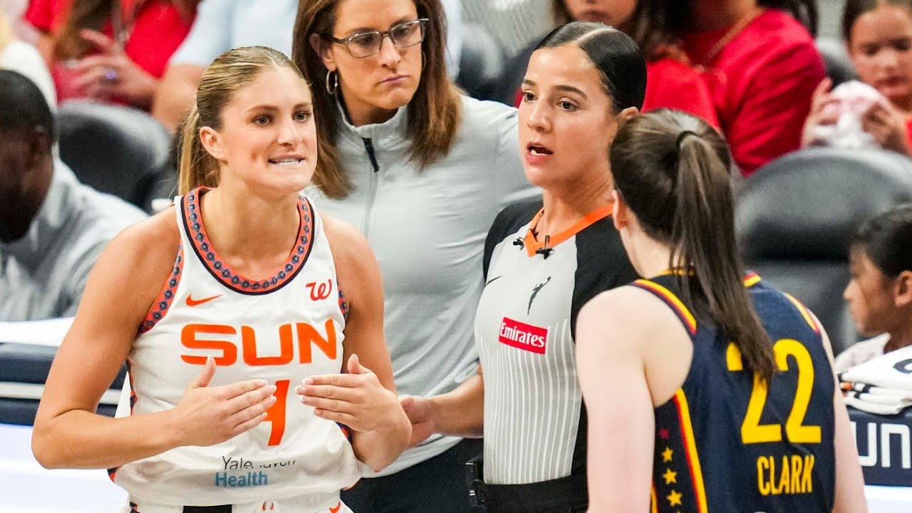 Caitlin Clark gets beaten up again, the WNBA is a J-O-K-E! - YouTube