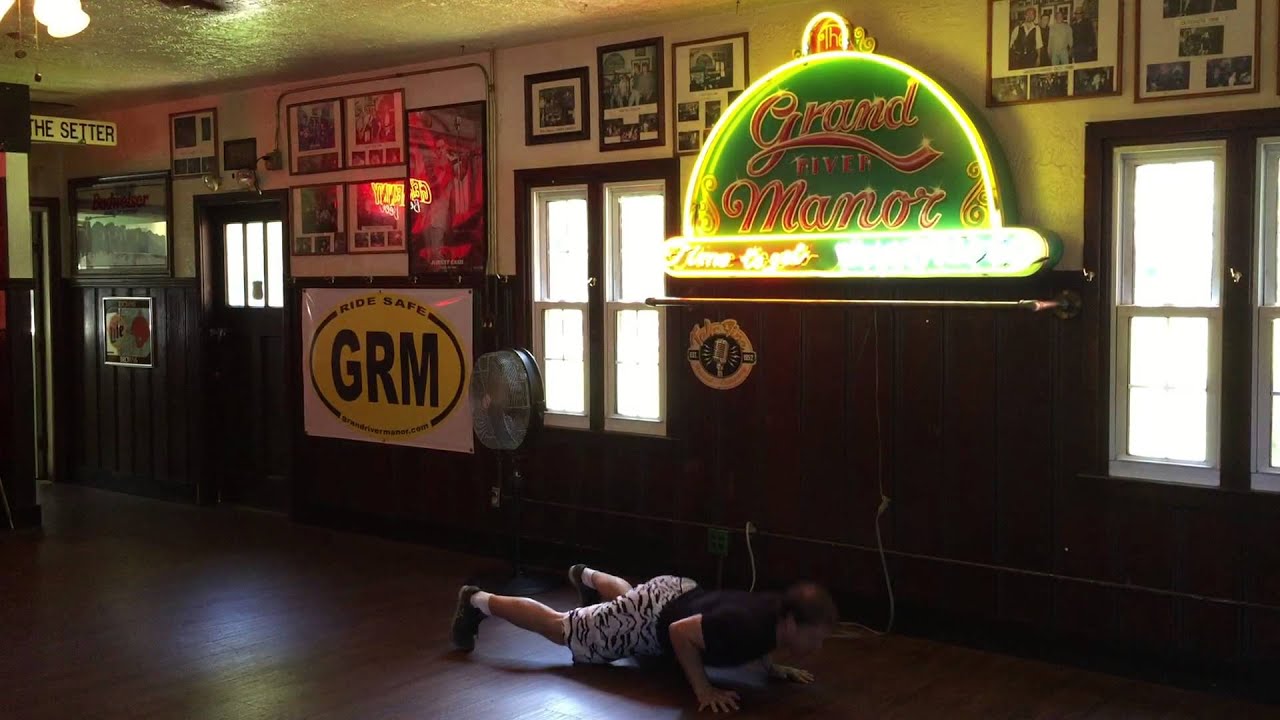 Burpees at Grand River Manor Oldest Tavern in the Western Reserve - YouTube