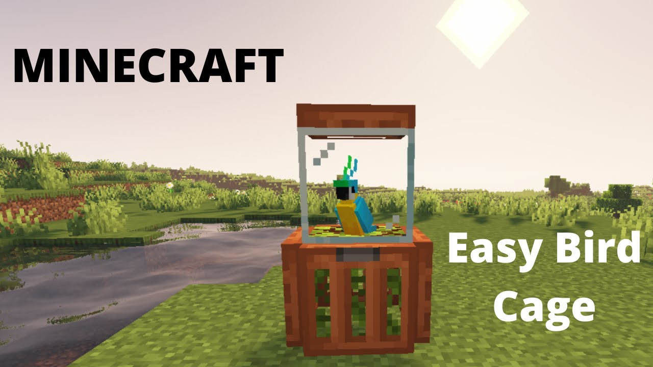 Minecraft : Easy Bird Cage in Minecraft - YouTube