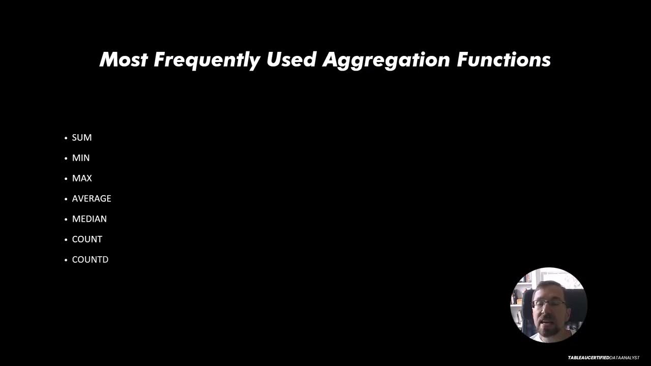 2.1.6. Write aggregate functions - YouTube