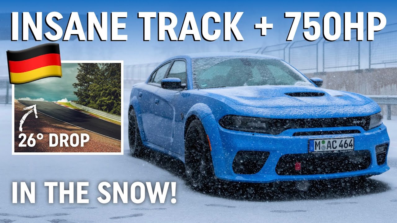 Dodge Charger Hellcat SRT on Track in the SNOW! - YouTube