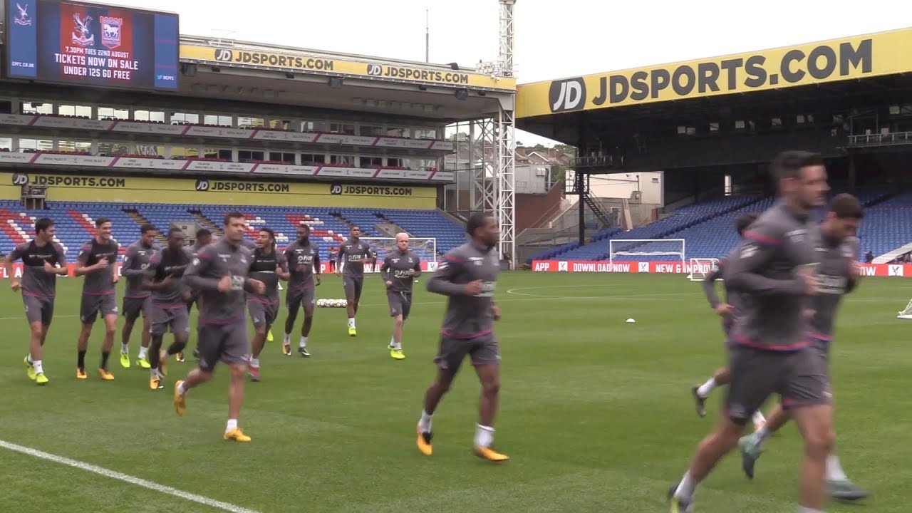 Crystal Palace Training Session At Selhurst Park - YouTube