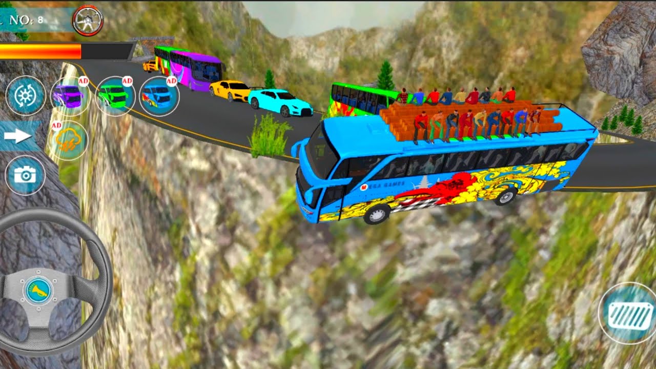 लोगो से भरी बस गिरी खाई में 😱🥵 । Danger Road Bus Gameplay । Uphill Bus ...