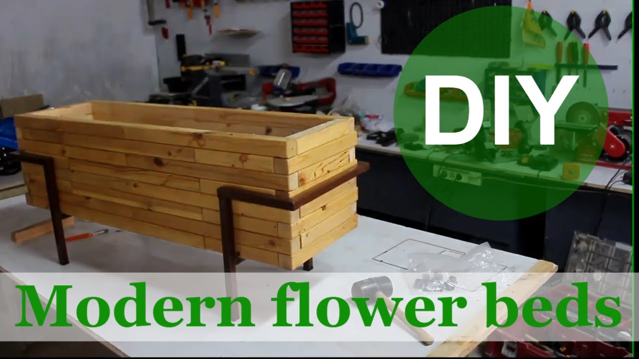 How to make DIY Modern flower beds | Planter Box | DIY Build - YouTube