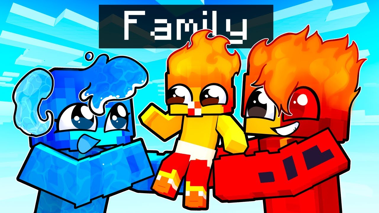 Having an ELEMENTAL Family in Minecraft! - YouTube