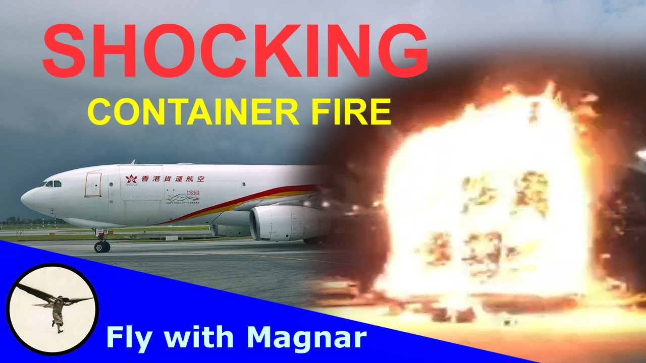 Shocking news: Aircraft container caught fire at Hong Kong Airport ...
