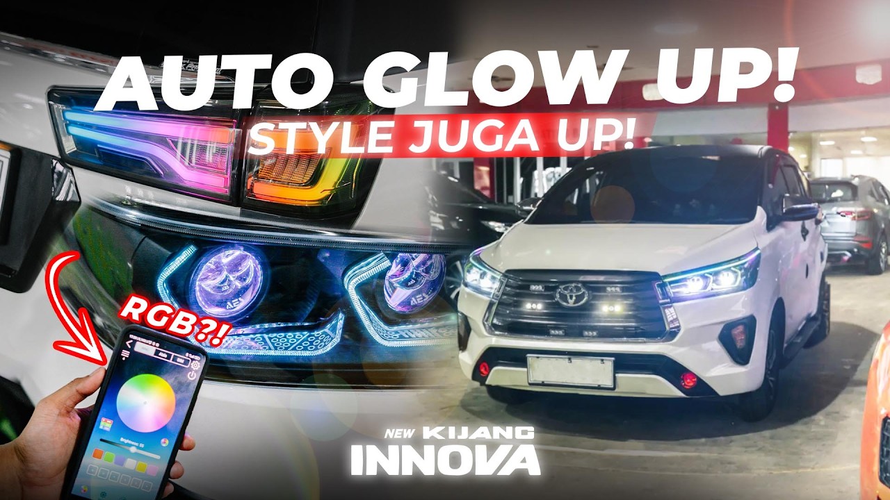 SETTING LAMPU MOBIL DARI HP?! | CUSTOM HEADLAMP & STOPLAMP RGB INNOVA ...