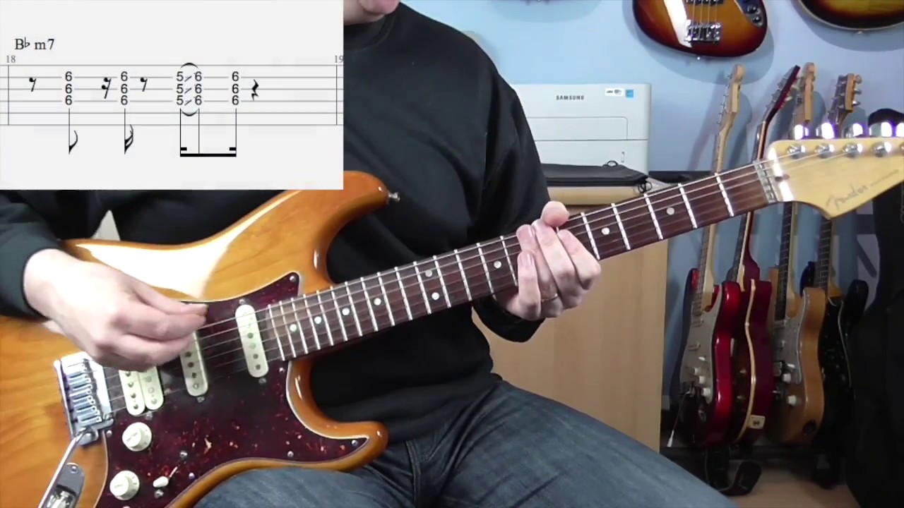 Nightshift - Commodores - Rhythm Guitar Tutorial With Tab - YouTube
